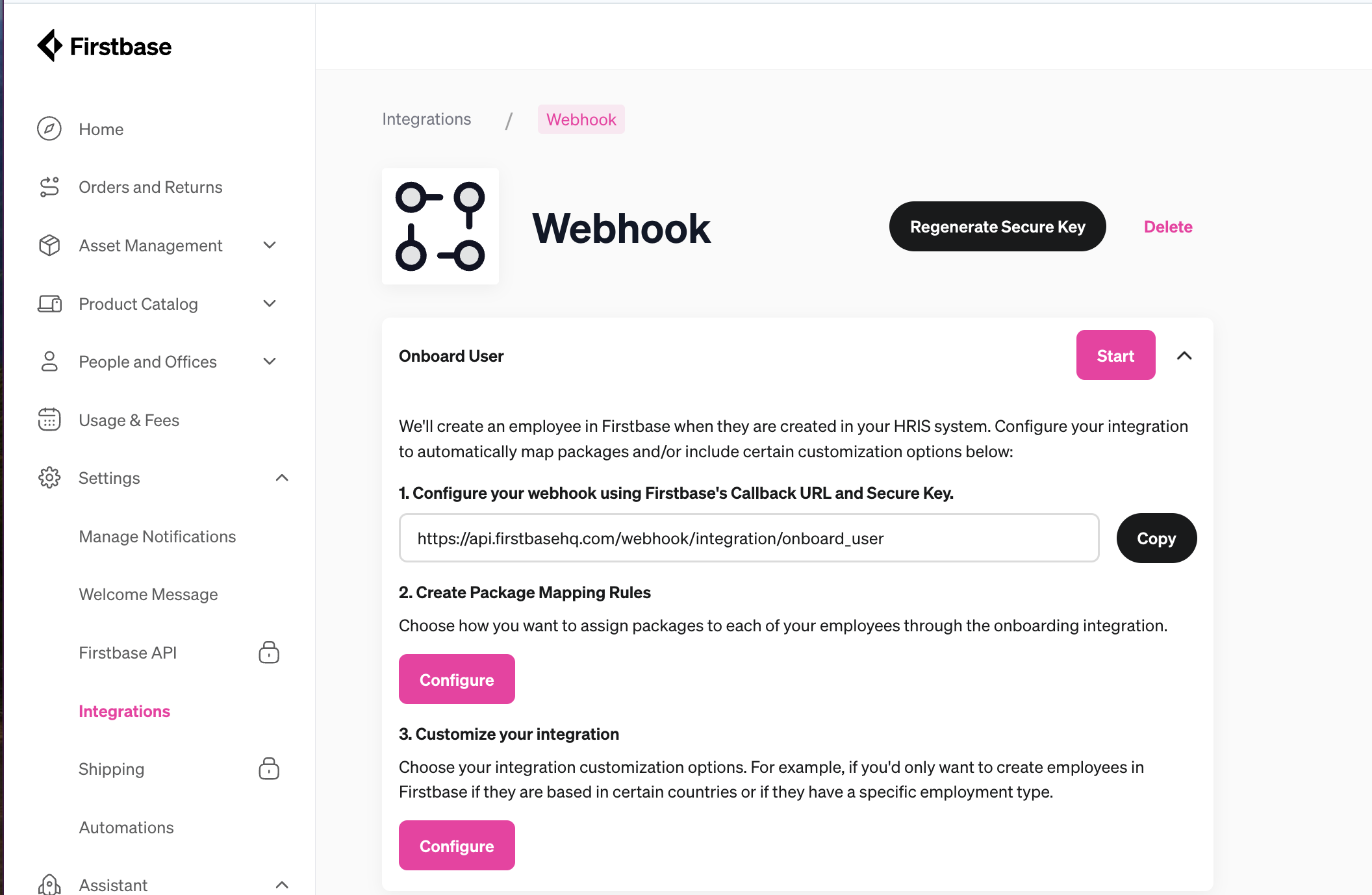 Webhook - Setting up your Webhook Integration – Firstbase