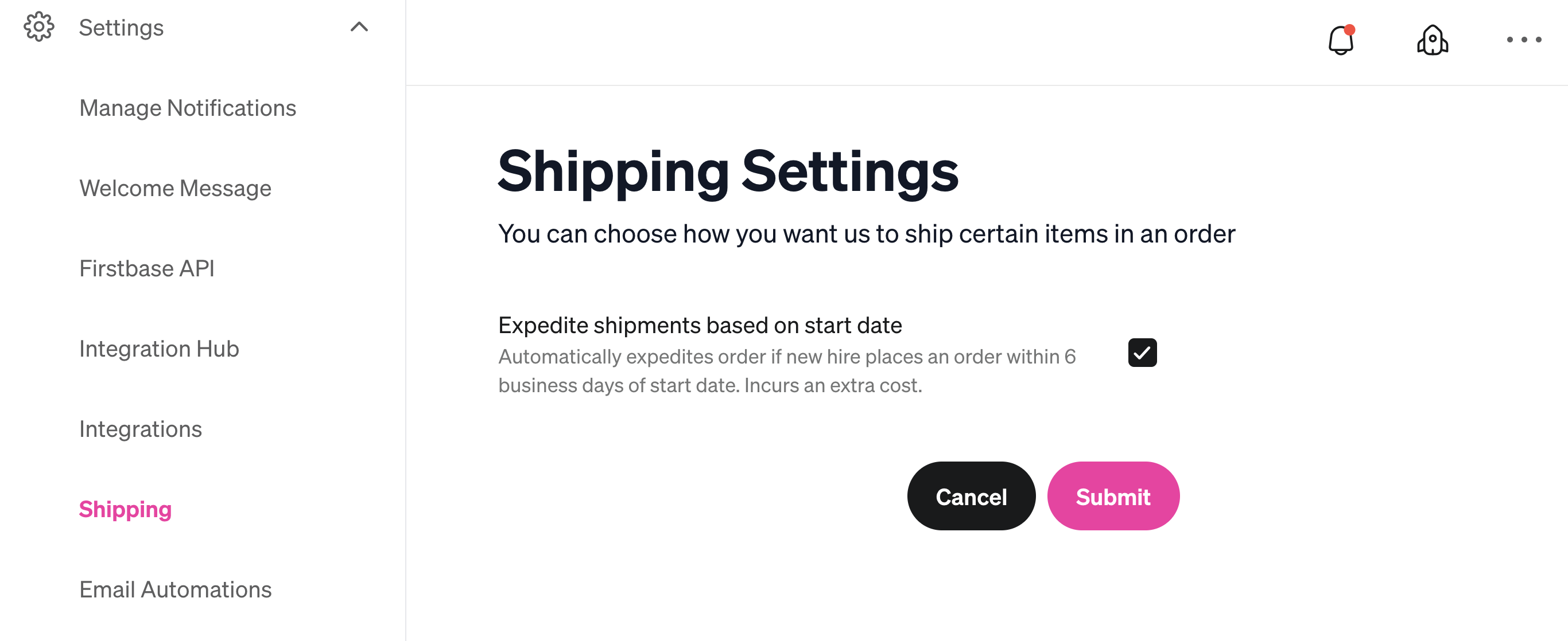 Expedited Shipping – Firstbase